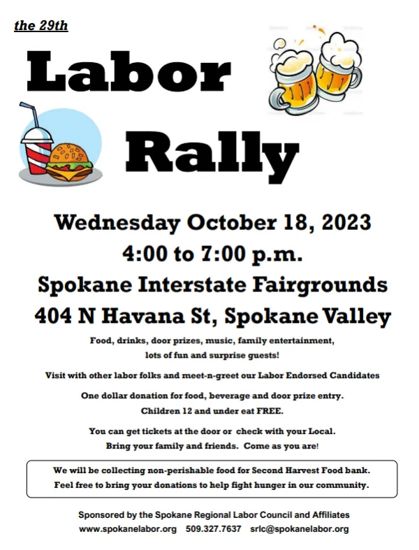 Labor Rally 2023 | Spokane Regional Labor Council, AFL-CIO