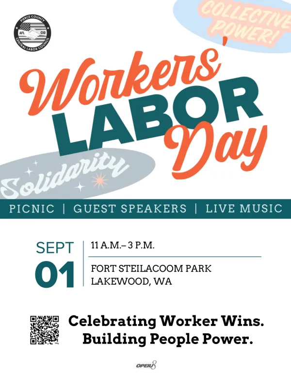 Labor Day Picnic 2025 | Pierce County Central Labor Council, AFL-CIO